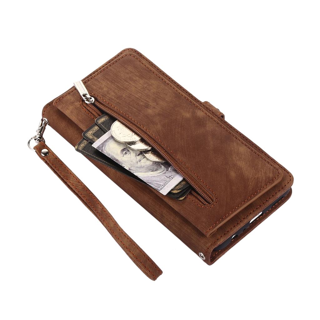 Buy Zipper Wallet Case For iPhone 13/12/11 Pro Max Samsung S20/S22 ...