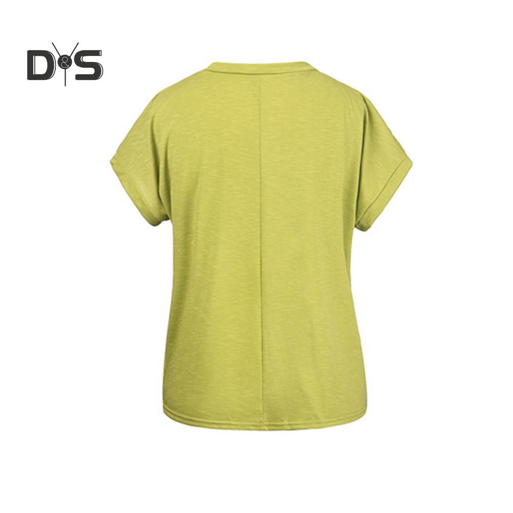 Buy DYS Clothing Summer Women Casual Solid Color Short Sleeves Clothes ...