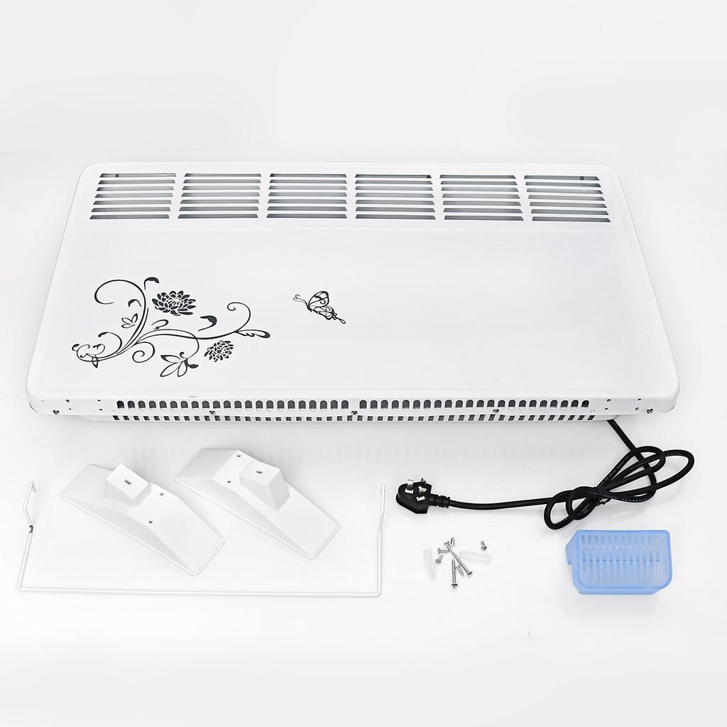 Buy 2000W 220V 6 Windows Heater Winter Electric Heater Wall Metal Shell ...