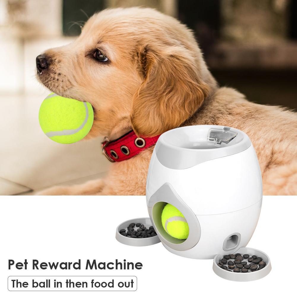 Buy Tennis Ball Machine Fetch And Treat Food Reward Interactive Dog Toy ...