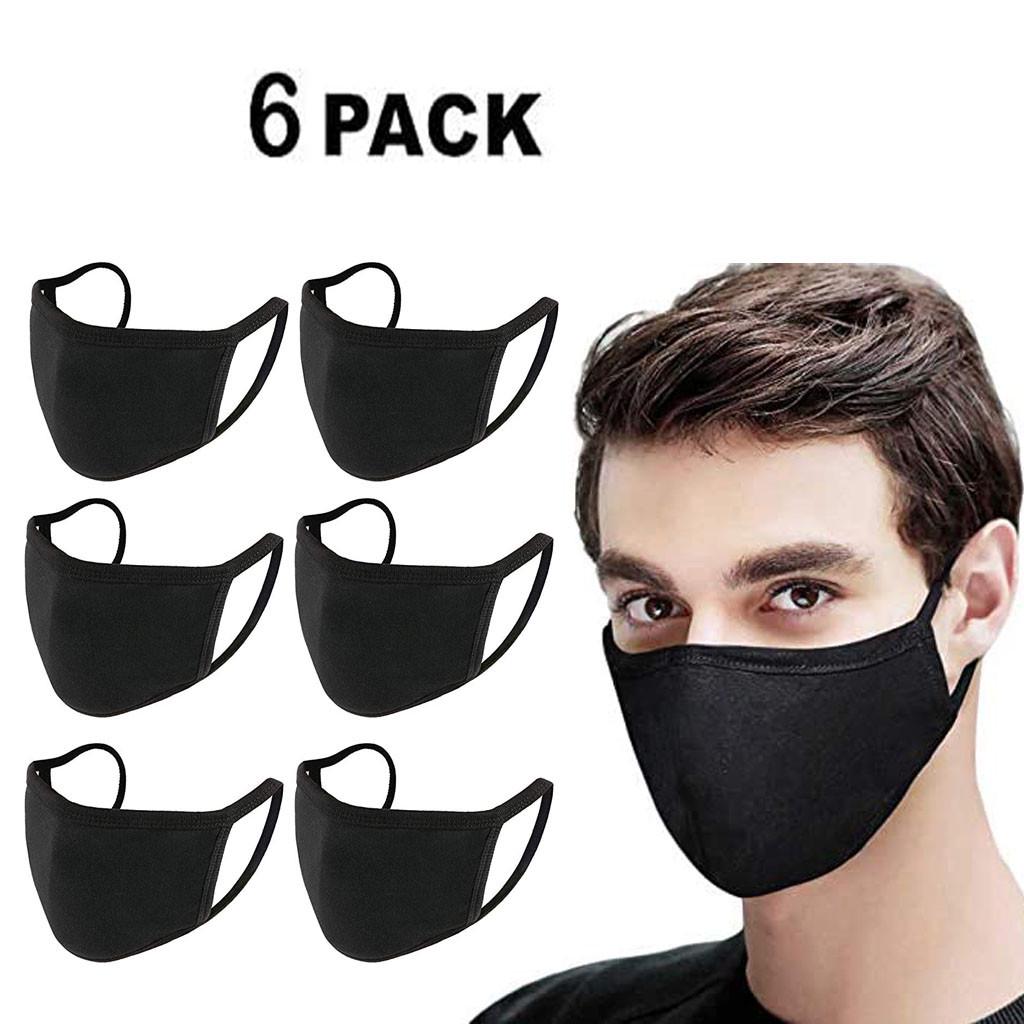 6PC Anti Dust PM 2.5 Filter Face Masks Replaceable Face Mouth Cover ...