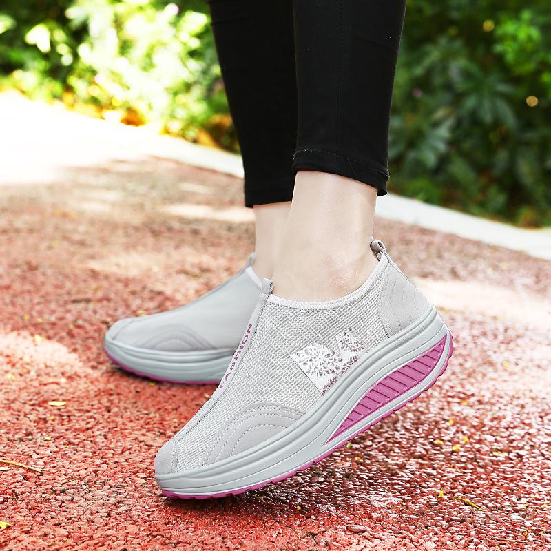 Buy Women Shoes Shake Shoes Casual Mesh Shoes Fitness Sneakers Platform ...