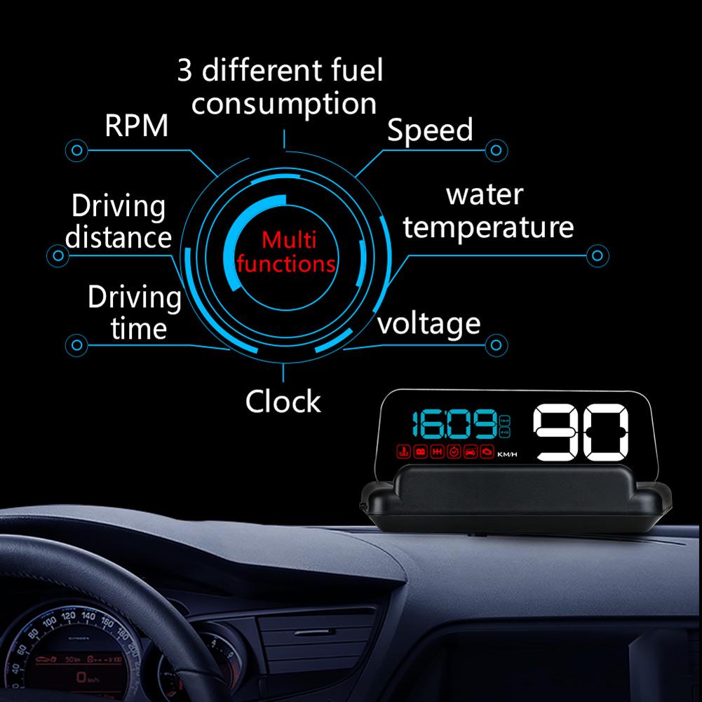Buy C500 OBD2 HUD Head-Up Display with Mirror Digital Car Speed Projector Computer at affordable ...