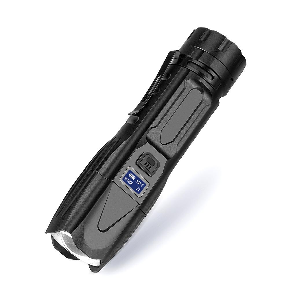 Satın alın LED Flashlight Rechargeable Aluminum Alloy 4 modes Torch ...