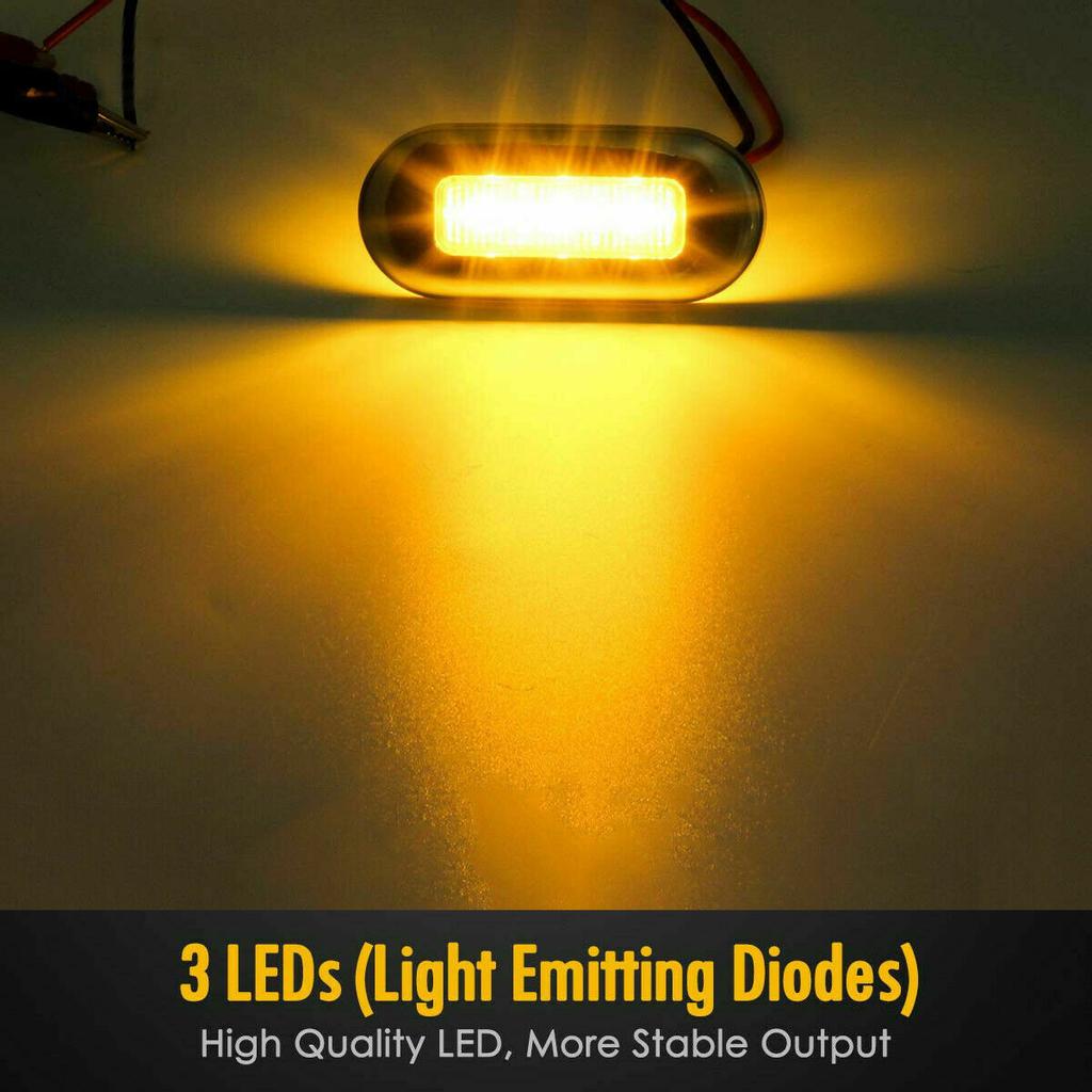 Buy 4 Pc 12V LED Marine Boat Yacht Stainless Steel Oblong Courtesy ...
