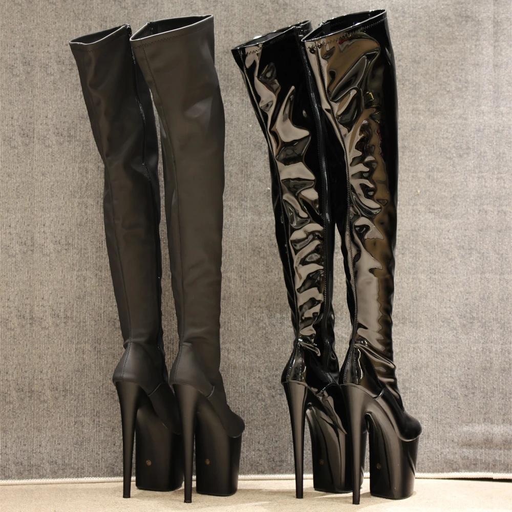 Cheap 8 Inch High Stilettos Heel 4"Platform Sexy Stripper Thigh High ...