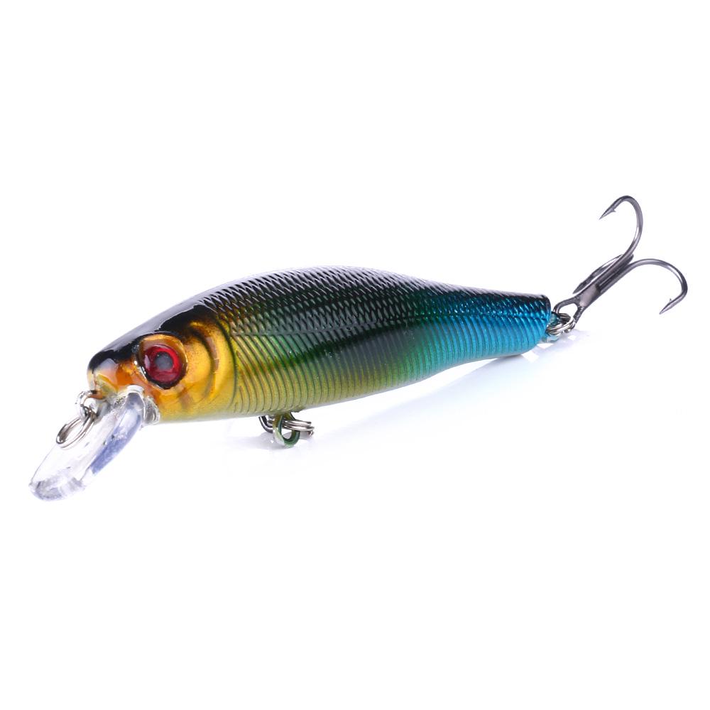 Kjøp HENGJIA 1Pc Hard Minnow Lure Wobbler Sea Fishing Bass Trout Pike 6colours Slow Sinkinq | Joom