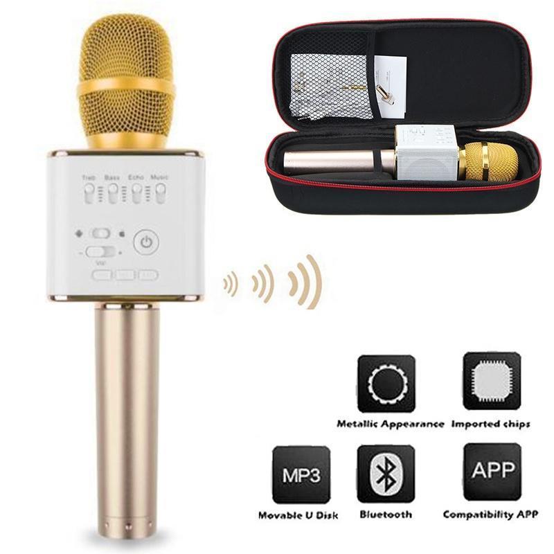 Buy Q9 Handheld KTV Microphone Wireless Bluetooth Karaoke Home Mic ...