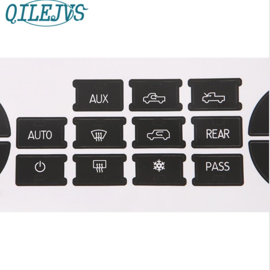 Buy Auto Car Sticker AC Climate Control Button Sticker Panel Button ...