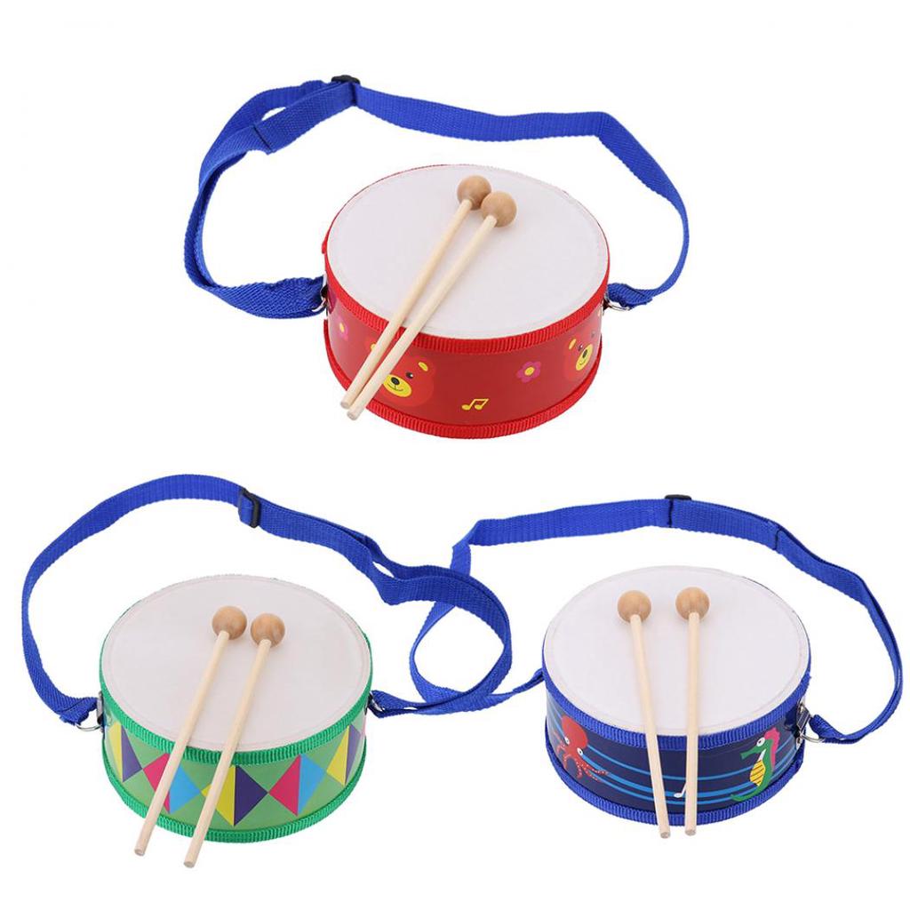 Hot Children Cartoon Snare Drum Percussion Instrument Educational ...