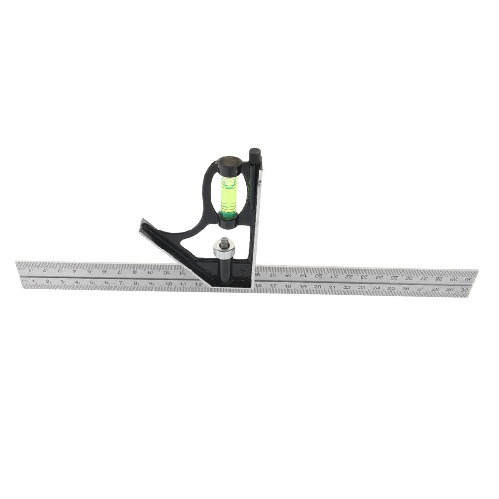 Buy 300mm Steel Adjustable Measuring Combination Square Right Angle ...