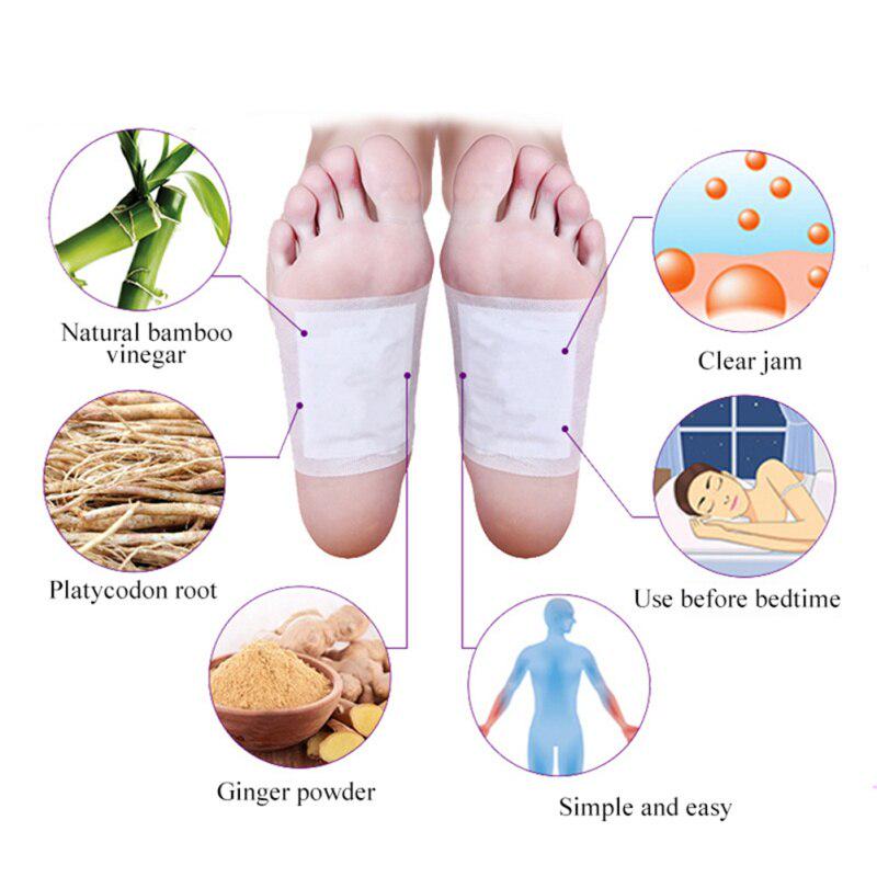 Buy 10Pcs Anti-Swelling Ginger Foot Detox Patch Foot Patches Pads ...