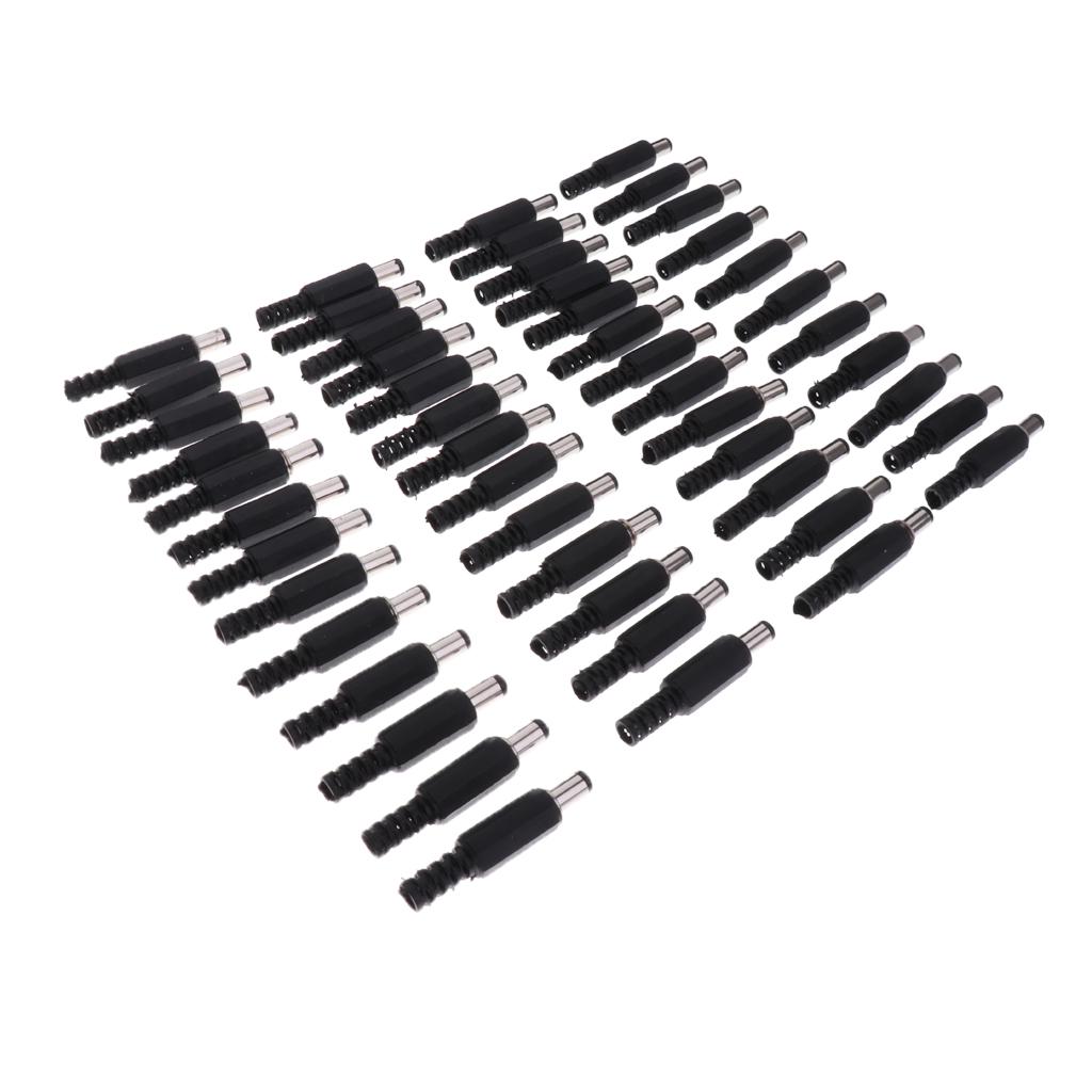 50x DC005 5.5x2.1MM DC Plug Power Connector Male Solder Sockets ...