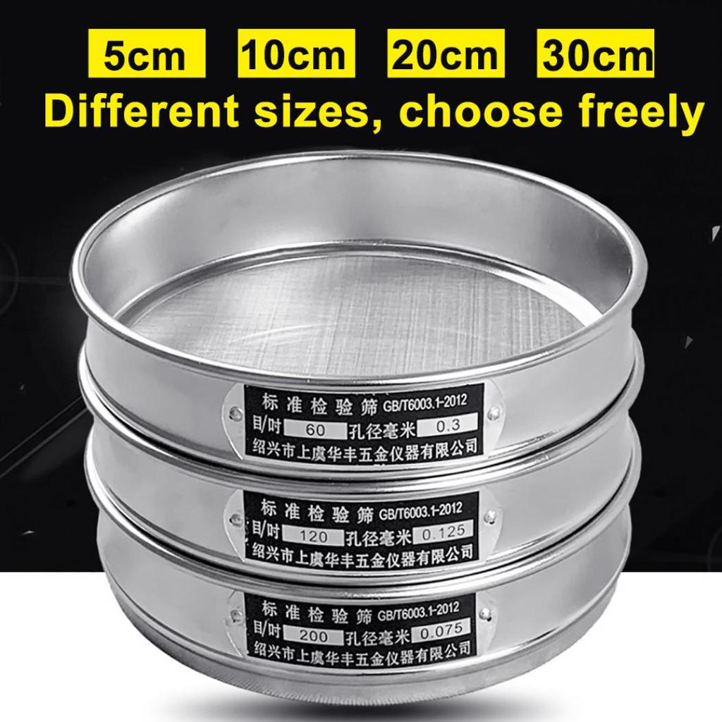 10 Mesh Standart Laboratuvar Testi Elek Yuvarlak Örnekleme Farmakope ...