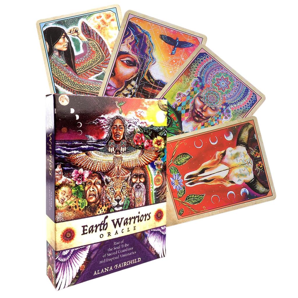 Buy Earth Warriors Oracle Fortune Telling Divination Tarot Deck Family ...