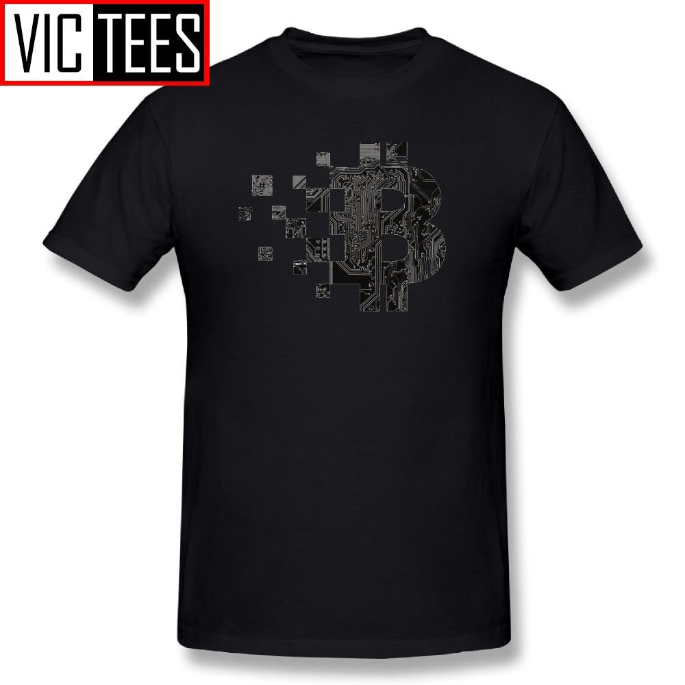 Buy Men's Casual Tee Shirts Bitcoin BLOCKCHAIN CIRCUIT BOARD Design T ...