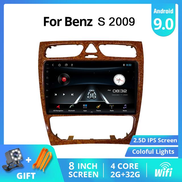 Buy 2DIN Android10 Car Radio For Mercedes Benz S-Class 2009 Stereo ...