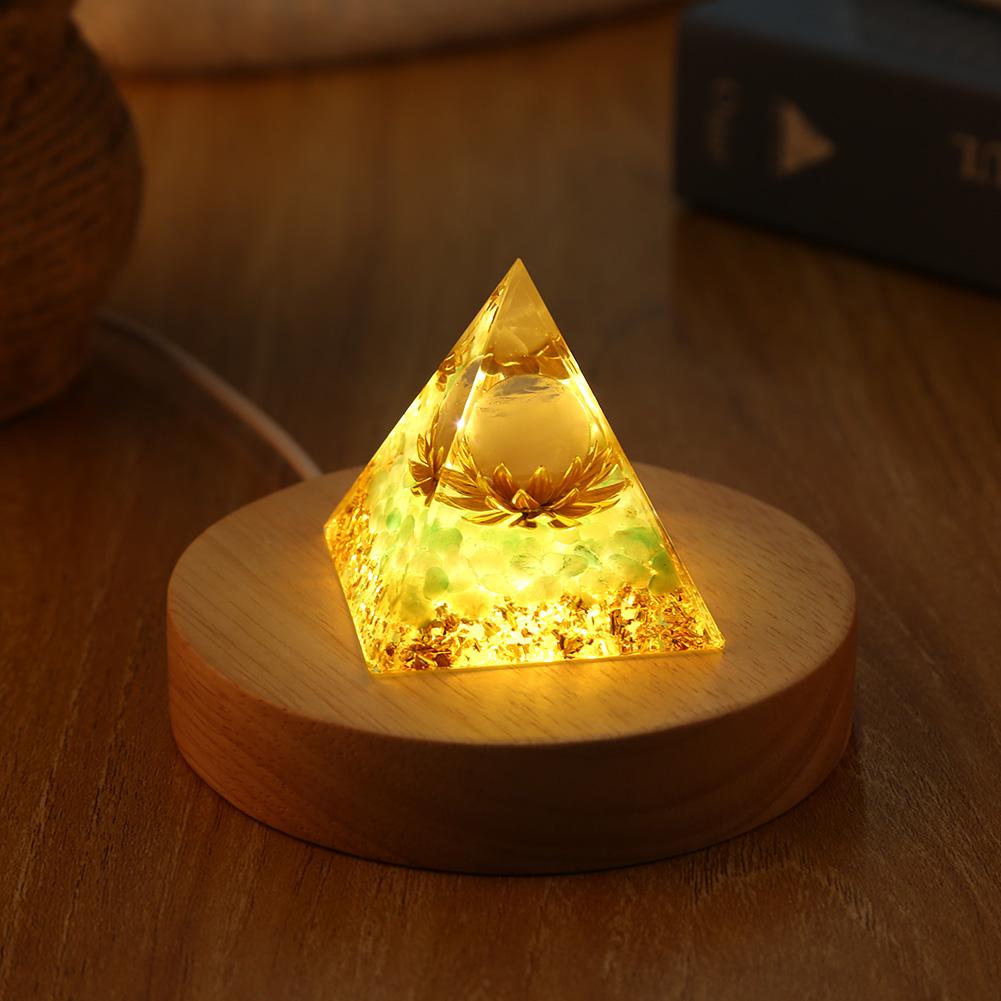 Buy Crystal Pyramid Meditation Healing Home Office Art Decoration ...