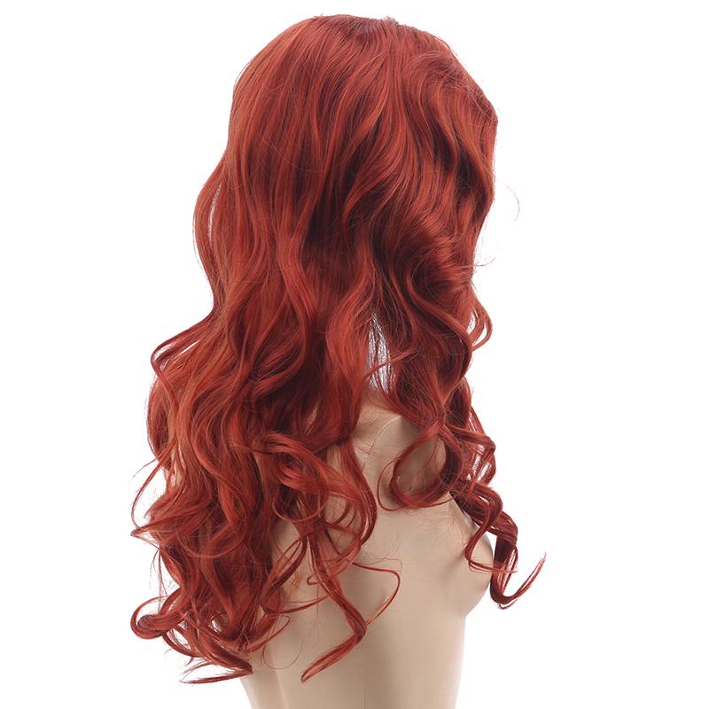 Buy Female Hooded Copper Red Jessica Rabbit Wavy Curly Long Synthetic ...