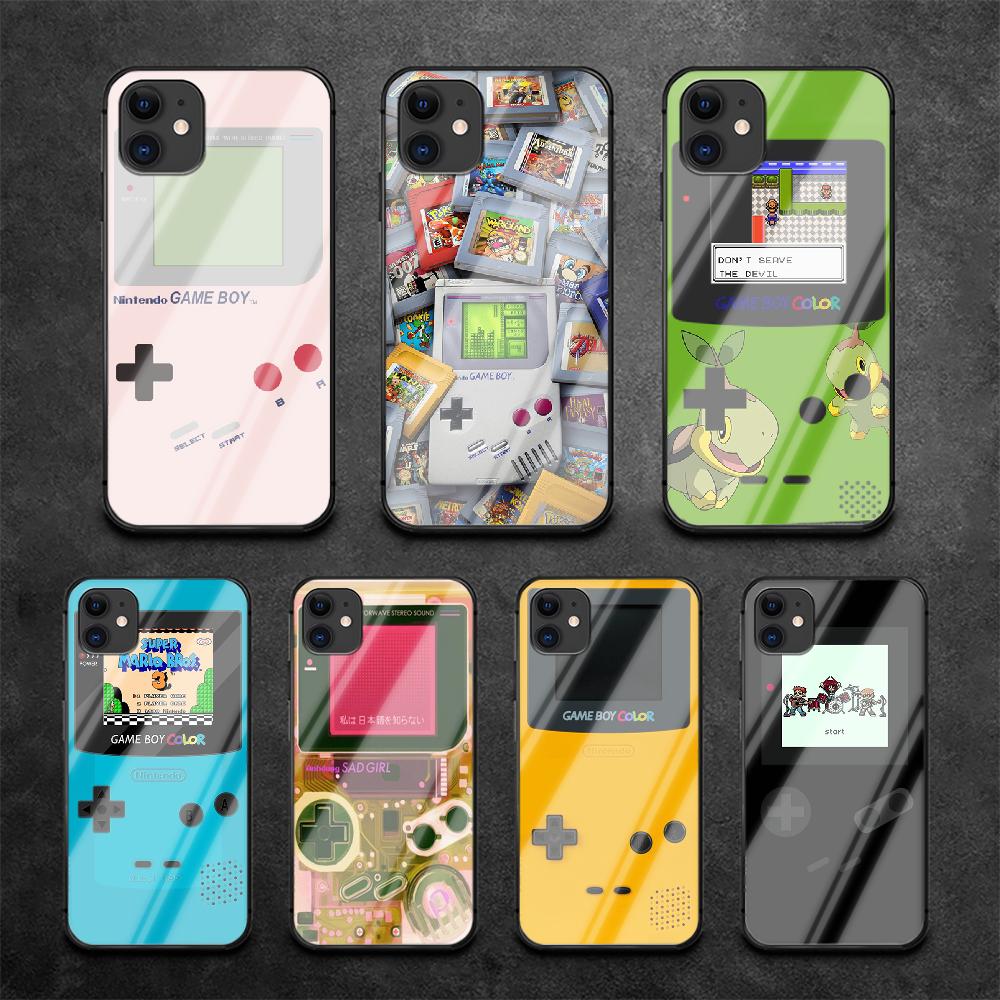 Buy Game-Boy Phone Tempered Glass Case Cover For IPhone 6 6S 7 8 11 12 ...