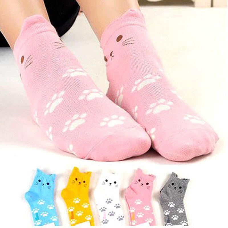 Cartoon Socks Cat Cute Animal Cotton Women Girl Lovely Wholesale - buy ...