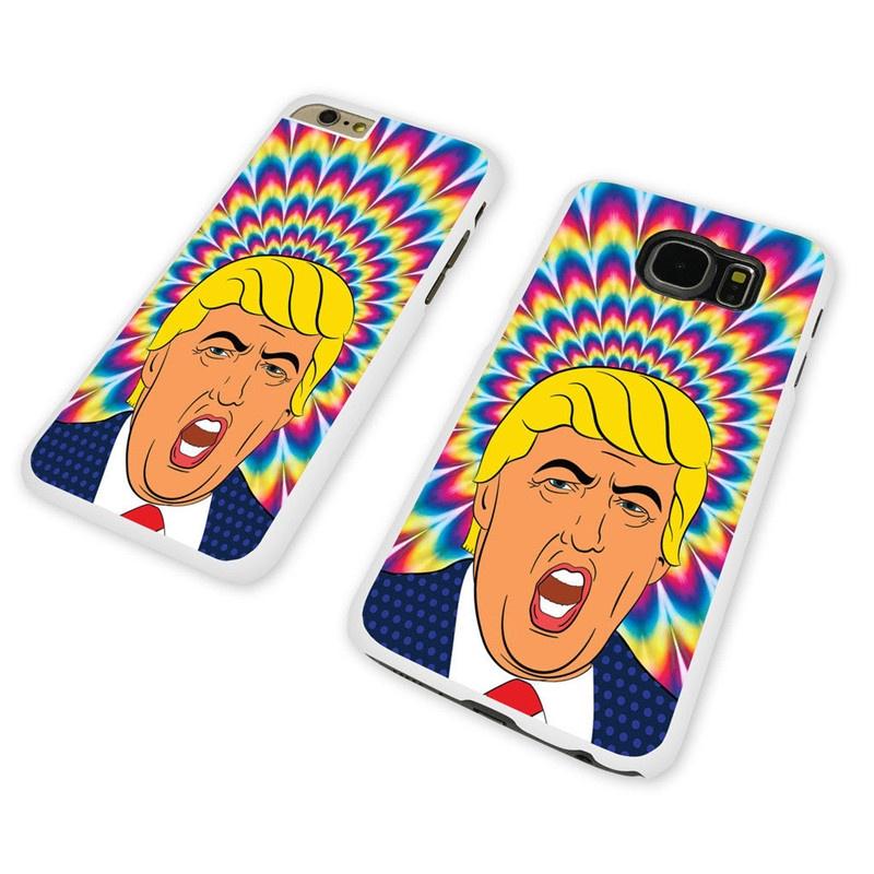 Buy Donald Trump Trippy White Phone Case Cover Fits Iphone 4 5 6 7s ...