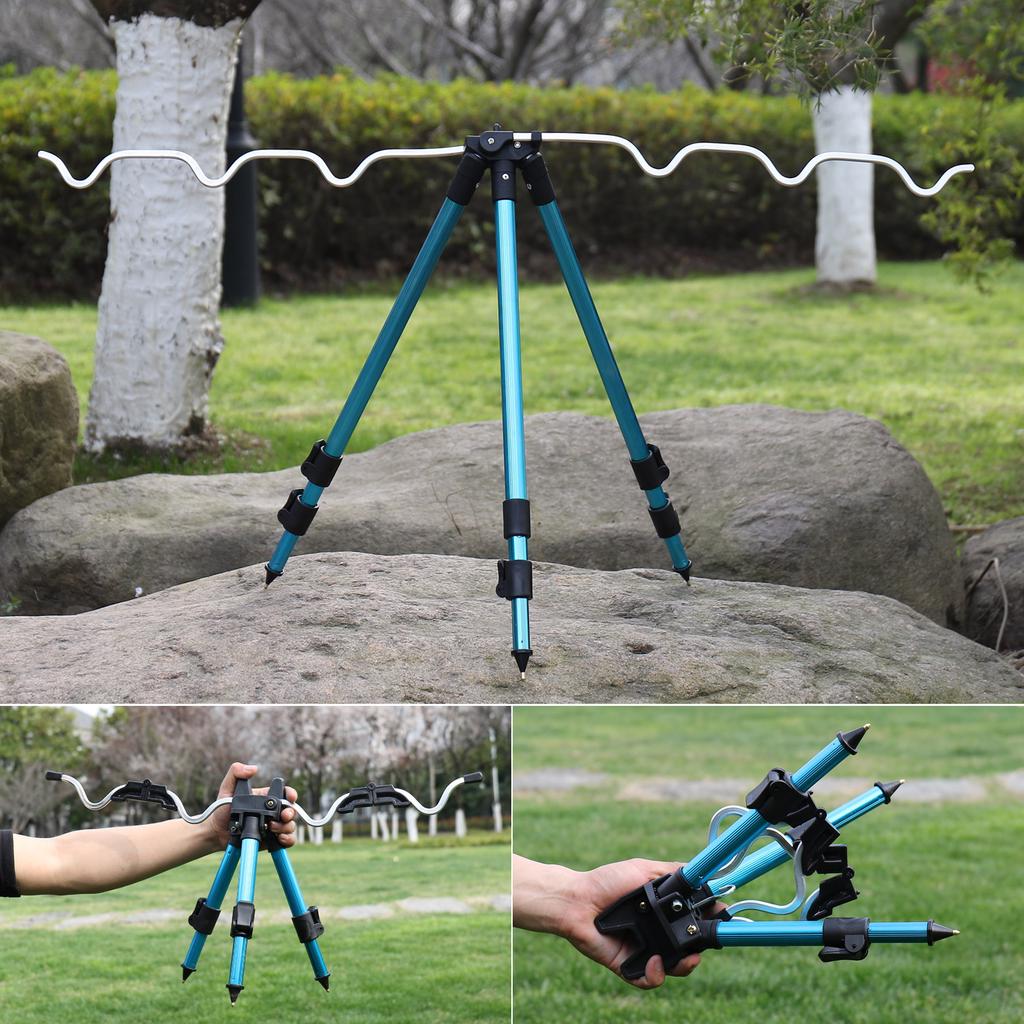 Fishing Rod Holder Aluminum Fishing Rod Tripod Stand 5/7 Rods ...