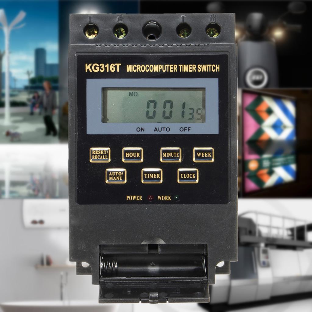 KG316T 15A Programmable Controller AC12/110/220v LCD Microcomputer ...