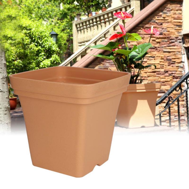 Buy Durable Plastic Flower Pot Garden Plant Grow Container at ...