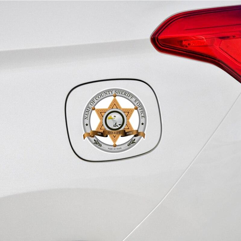 Cheap 13cm x 13cm For Sheriff Badges Waterproof Decal For JDM VAN ...