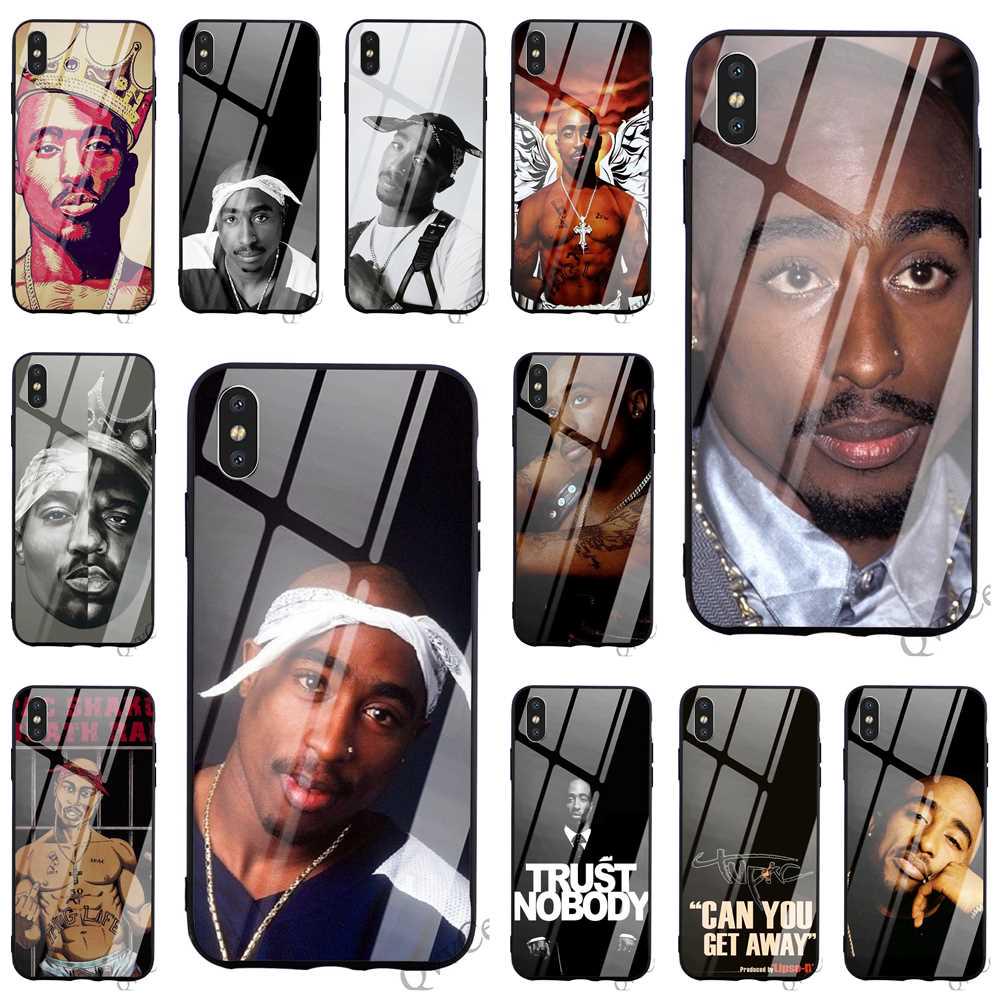 2Pac Tupac Shakur Glass Soft Edge Phone Case Cover for iPhone Samsung ...
