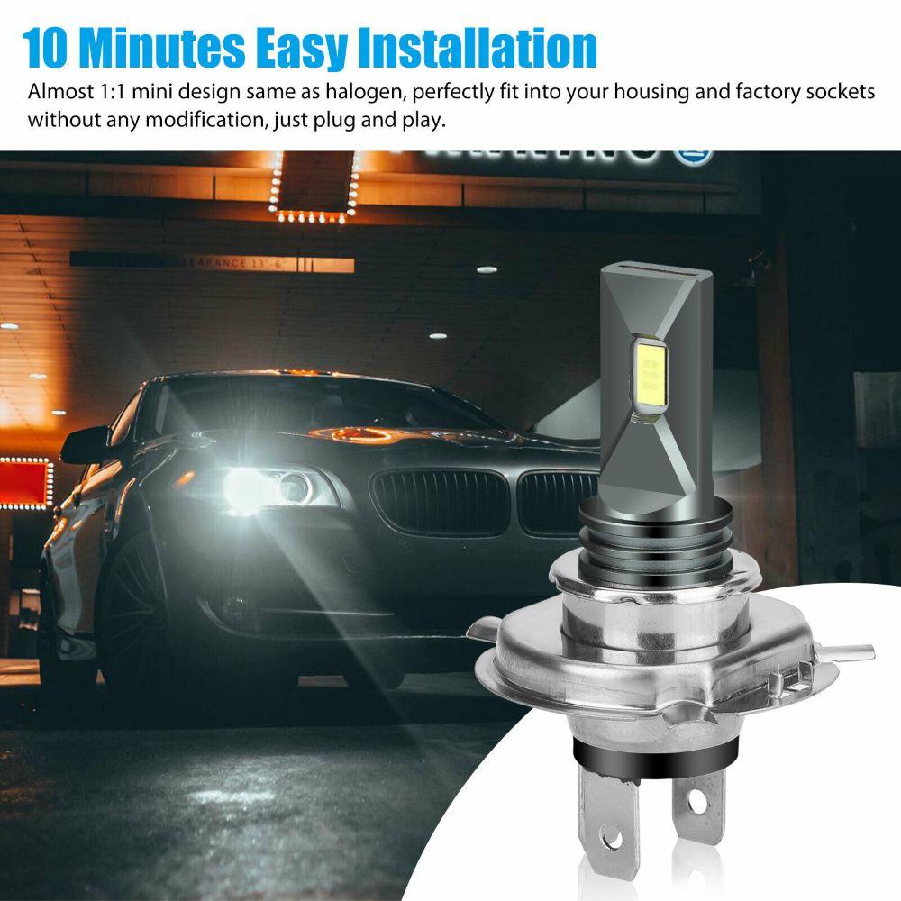 Buy 2PCS H4 9003 HB2 LED Foglight Bulbs Kit High Low Beam 6000K Super White Canbus at affordable ...