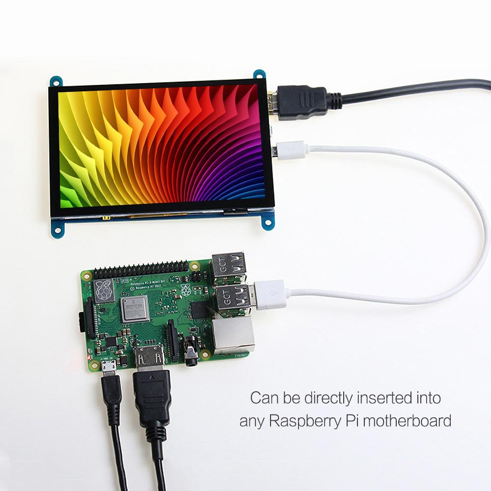 Raspberry Pi 5 Inch HD Capacitive Touchscreen Display 800*480 ...