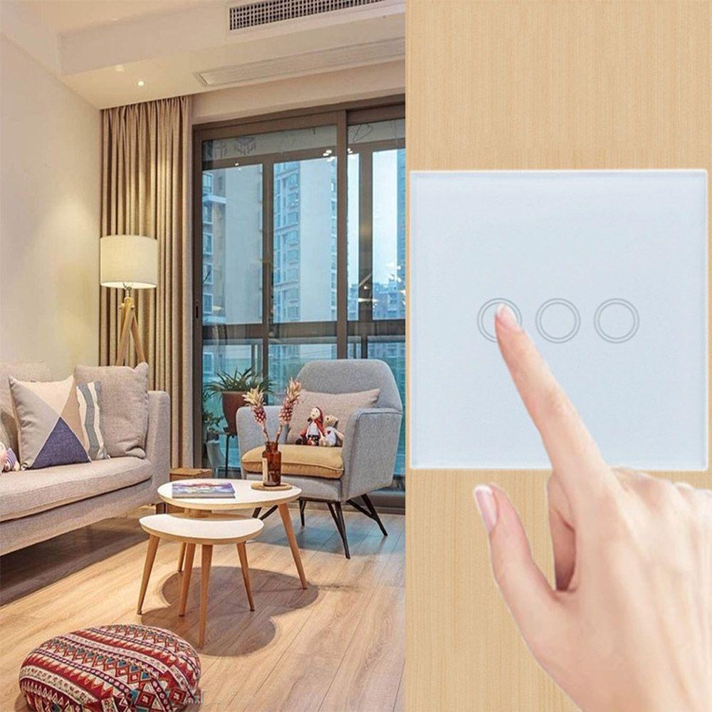 Buy 1 Way Wall Lamp Single Live Wire Control Touch Switch Light Switch ...