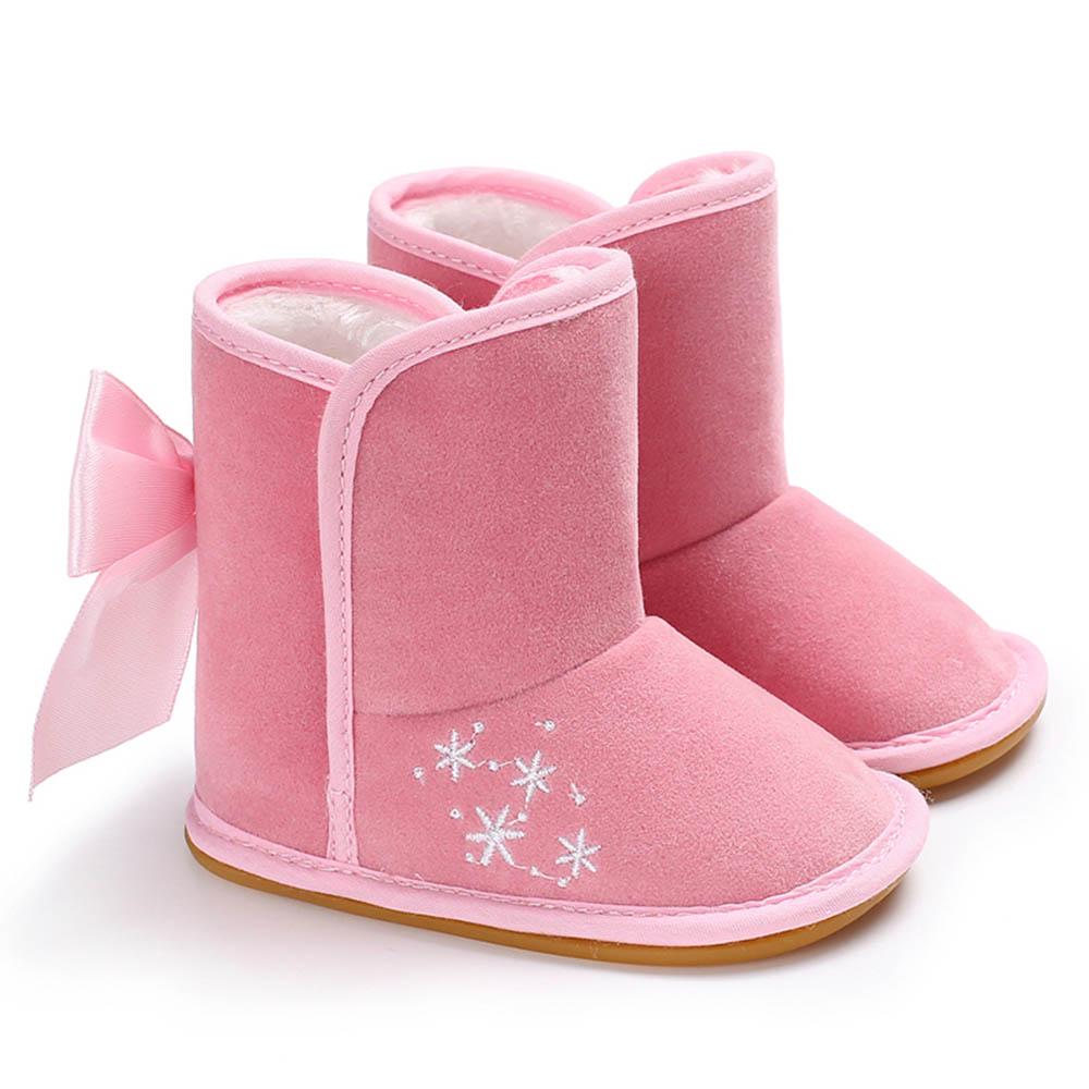 Buy Baby Girls Snow Boots Toddler Winter Warm Anti-Slip Booties Infant ...