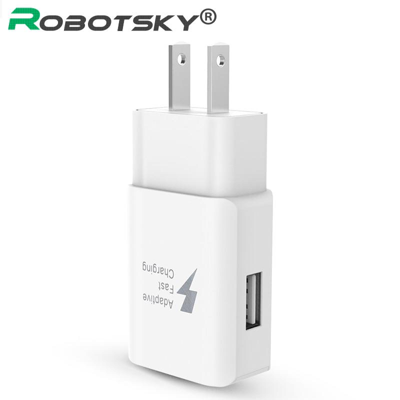 Buy 5V 2A EU US Plug USB Wall Travel Fast Charger Adapter Phone for IPhone Samsung Galaxy S7 6 ...