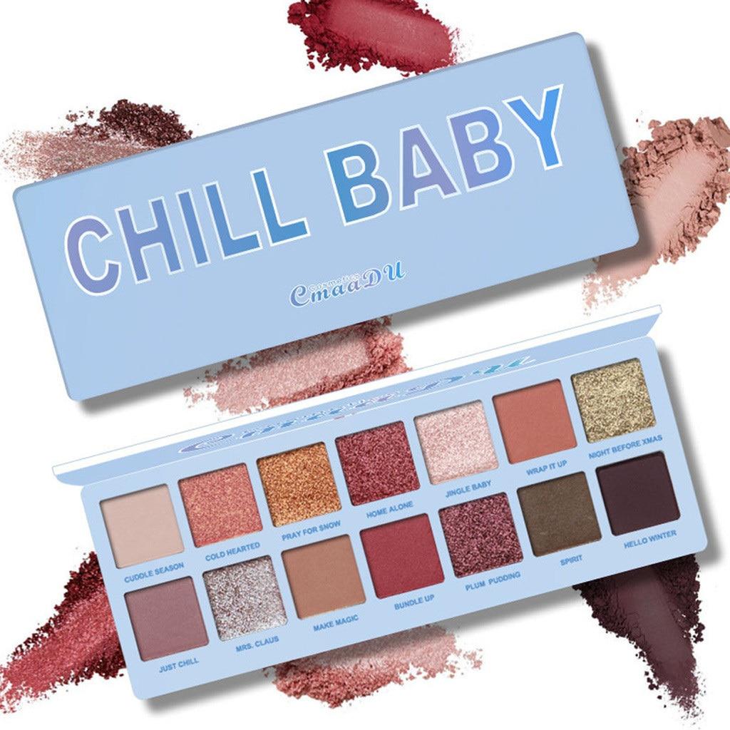 Buy CmaaDu 14 Colors Matte Shimmer Eyeshadow Palette Smoky NudeBronze ...