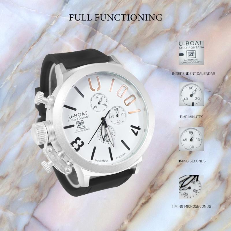 Buy Muti-function Silicone Rubber Strap Watch Sports Big Dial Military ...