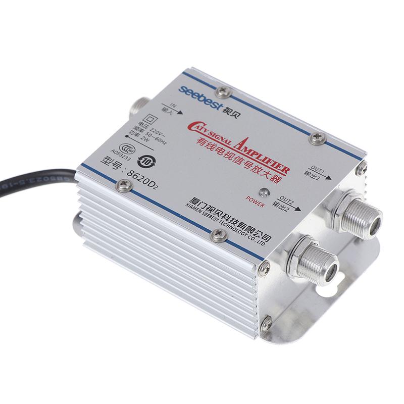 Buy Standard AC 20DB Signal Booster Amplifier Cable TV/UHF/VHF/FM ...