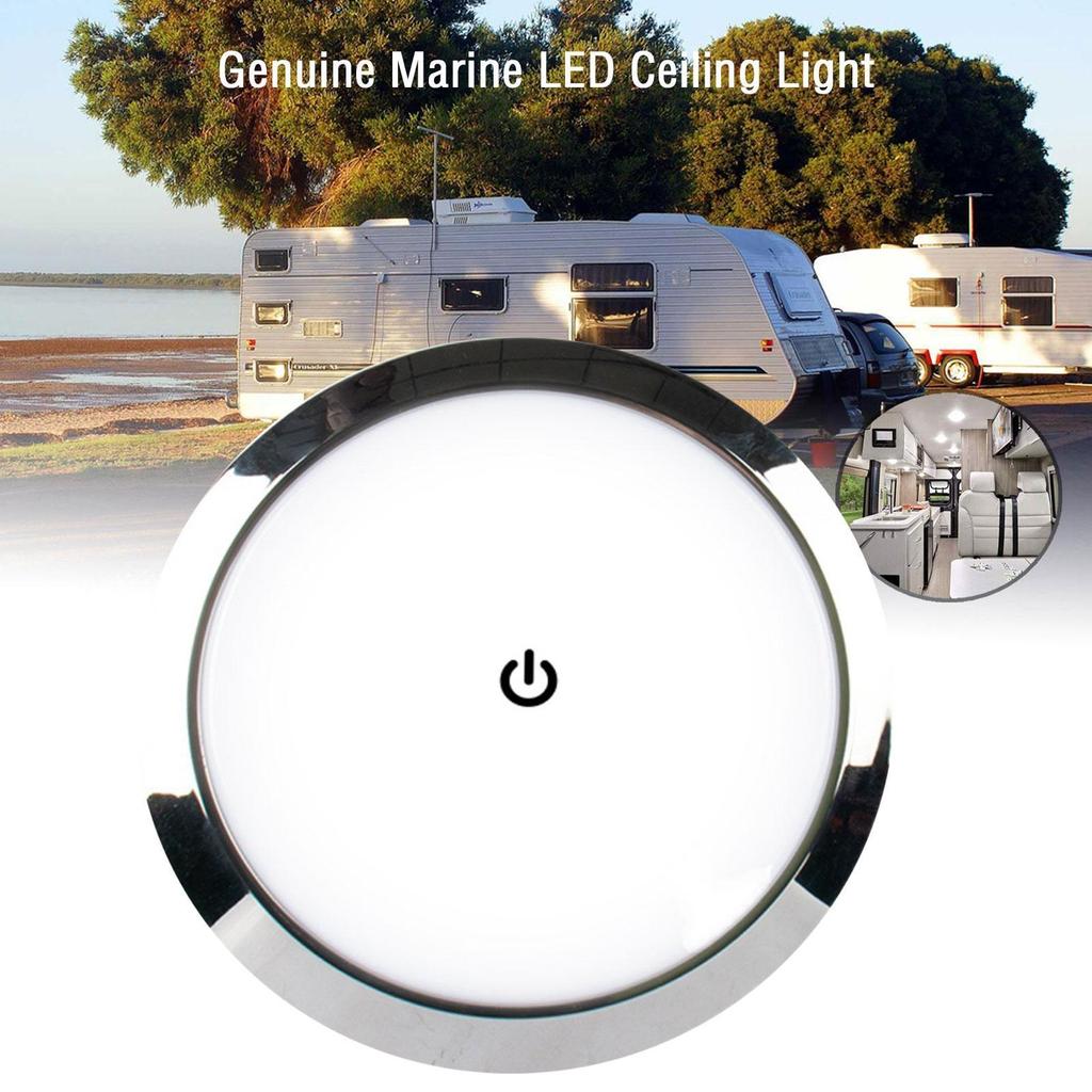 Cheap 12V 24V RV Caravan LED Ceiling Dome Roof Light Interior Lamp For ...