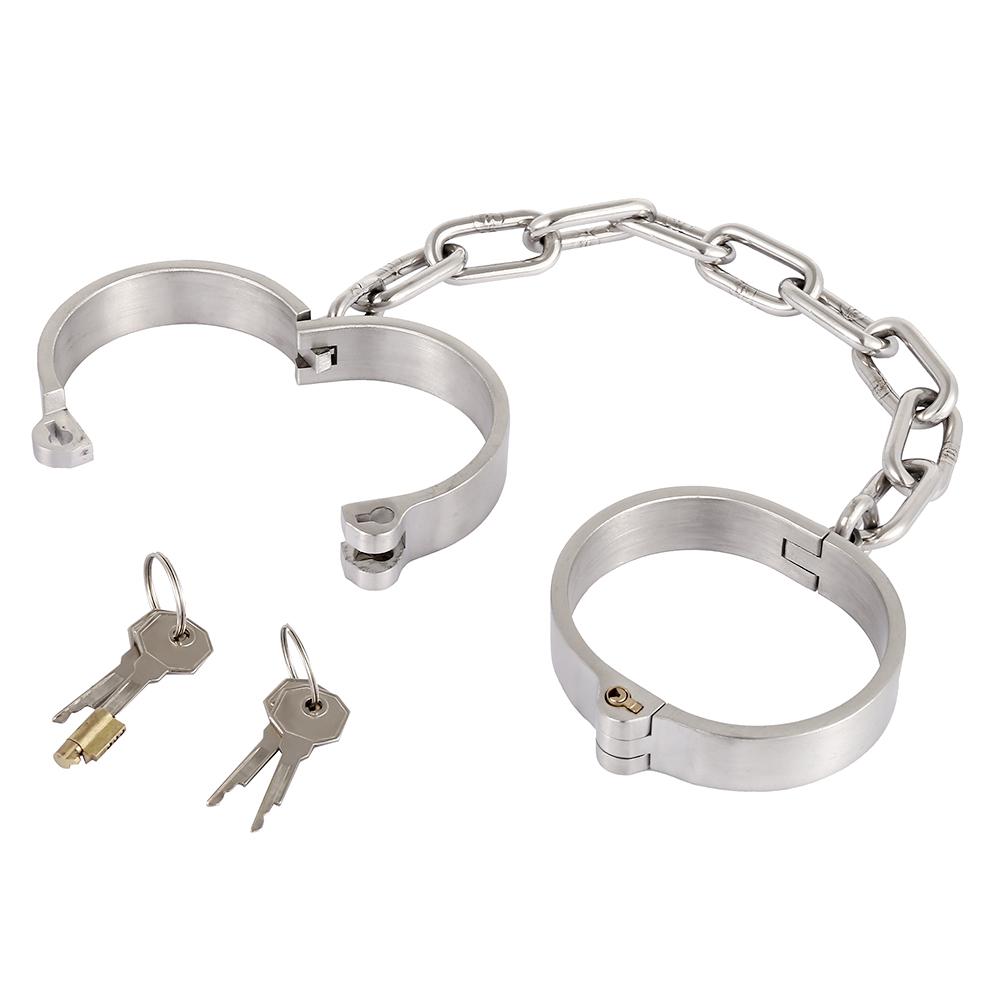 Buy Adult Toys Stainless Steel Foot Lock Cuff Ankle Cuffs at affordable ...