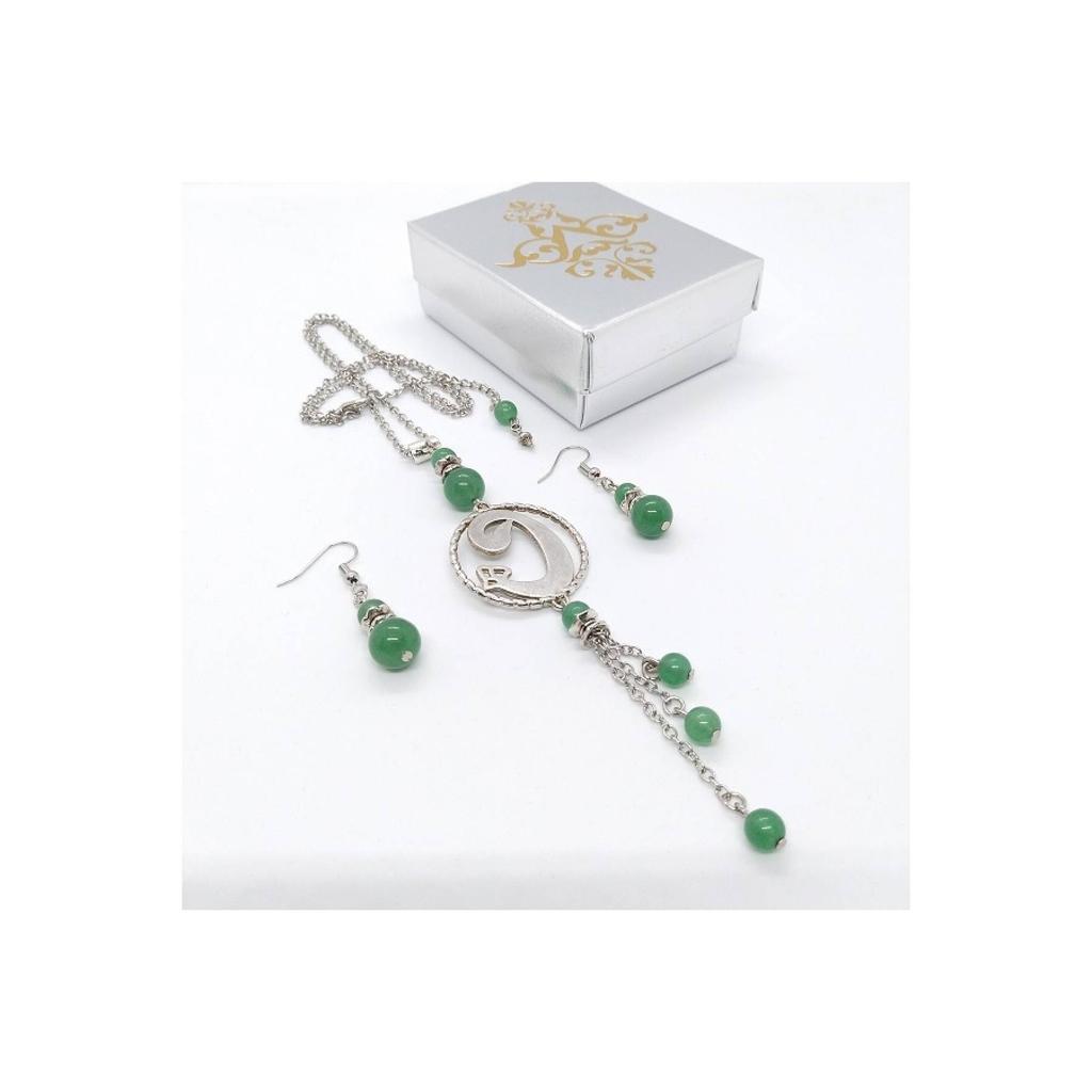 Cheap Women's Jewelry Set Jade Stone Combined Jewelry Set Vav Figured ...