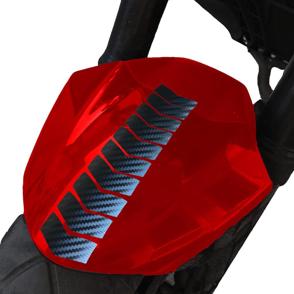 Cheap Arrow Design Black Carbon Fiber Textured Mudguard Helmet Sticker ...