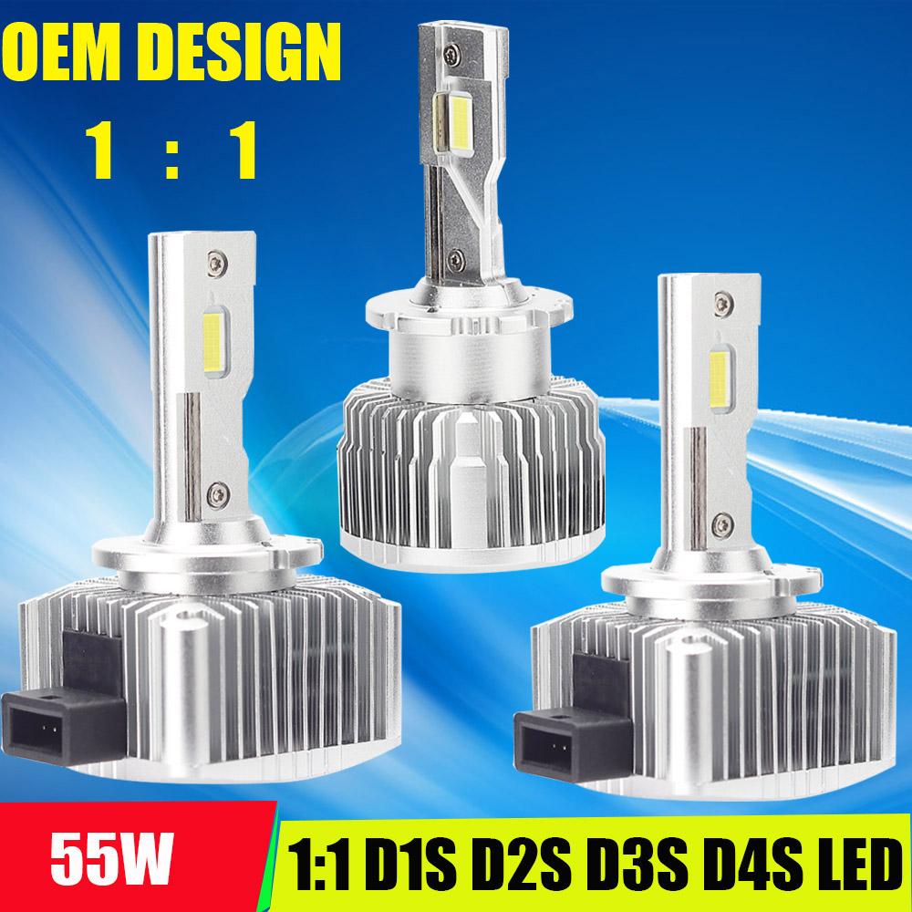 OEM tak ve çalıştır 12V araba canbus 110W 6000K D1S LED D3S D8S led far ...