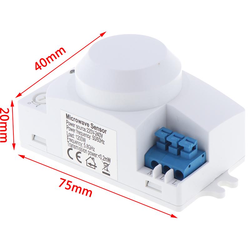 Buy Sk-810 220V 5.8Ghz Microwave Movement Motion Detector Sensor Switch ...
