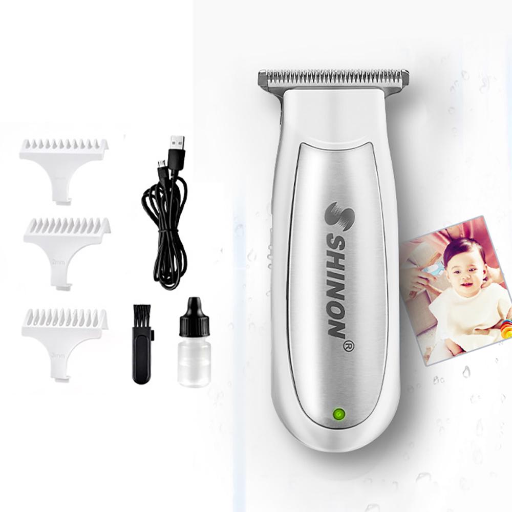 Buy Mini Electric Baby Hair Clipper Silent USB Rechargeable Shaver ...