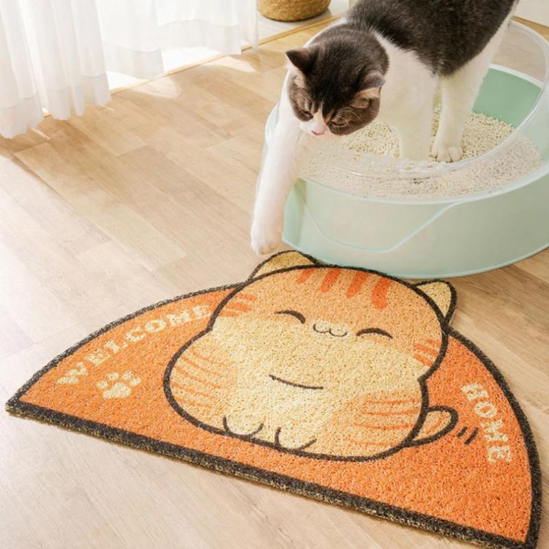Cheap Cat Cute Litter Mat Portable Multipurpose Splash-proof Sand-proof ...