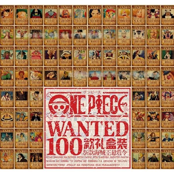 Buy 2020 New! Anime Postcards 100PCS One Piece Luffy Wanted Postcard ...