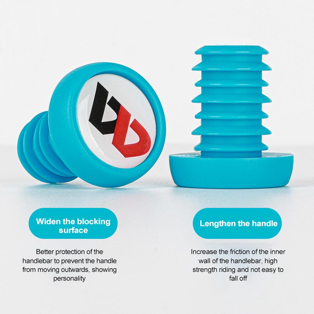Satın alın 2pcs Bicycle Grip Anti-Slip Firm Handlebar Caps Mtb Bike ...