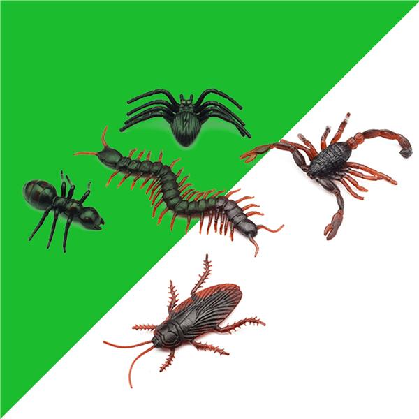 Buy 50pcs Realistic Bugs Fake Insects Simulation Creepy Plastic Fake ...